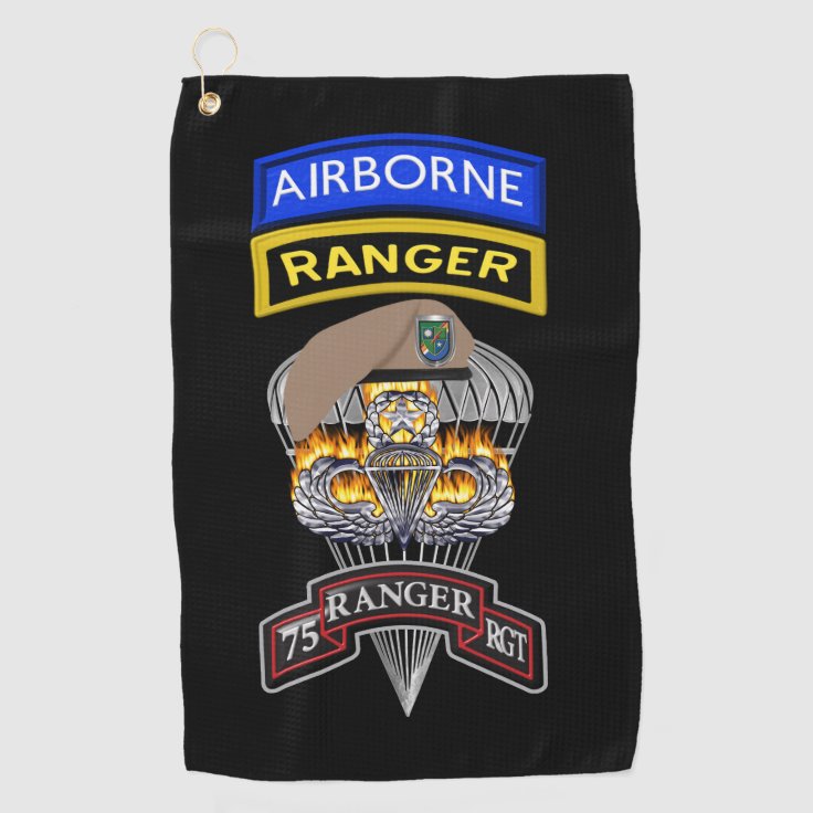 75th Ranger Regiment Ranger “Sua Sponte” Golf Towel | Zazzle