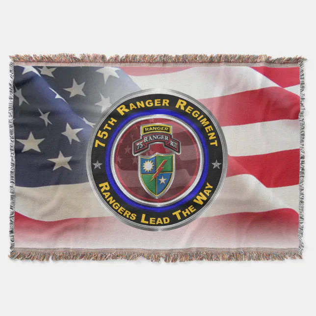 75th Ranger Regiment “Rangers Lead The Way” Throw Blanket | Zazzle