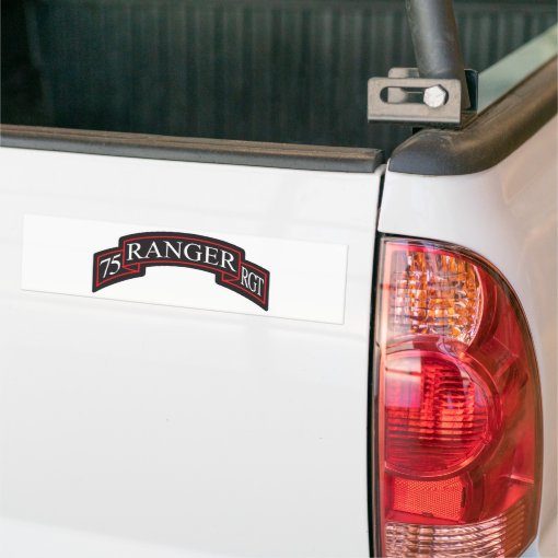 75th Ranger Regiment Scroll Bumper Sticker | Zazzle