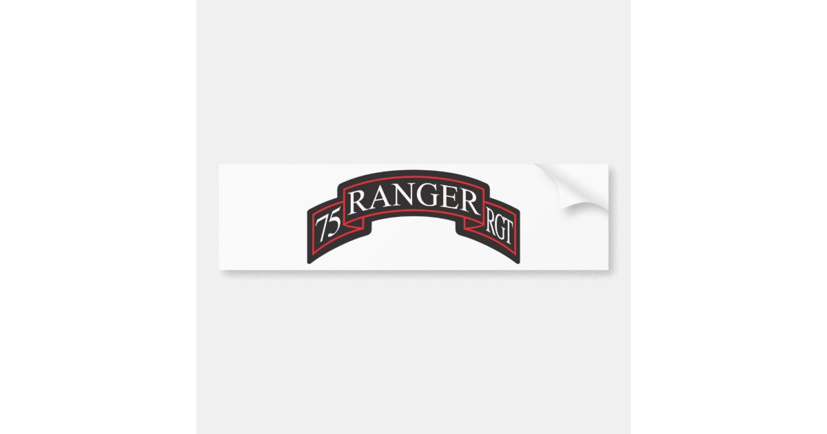 75th Ranger Regiment Scroll Bumper Sticker | Zazzle