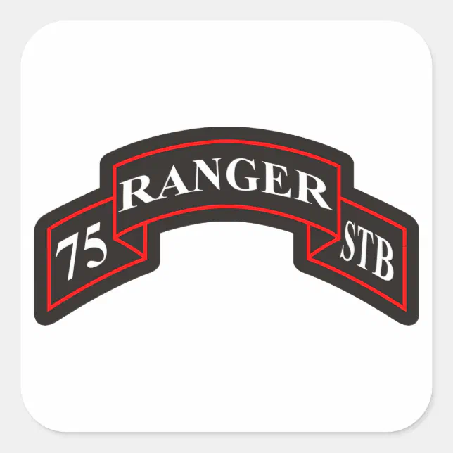 75th Ranger Regiment Special Troops Battalion Square Sticker | Zazzle