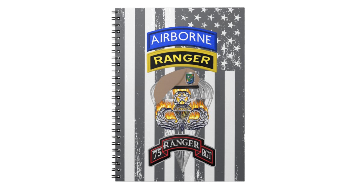 75th Ranger Regiment “Sua Sponte” Notebook | Zazzle