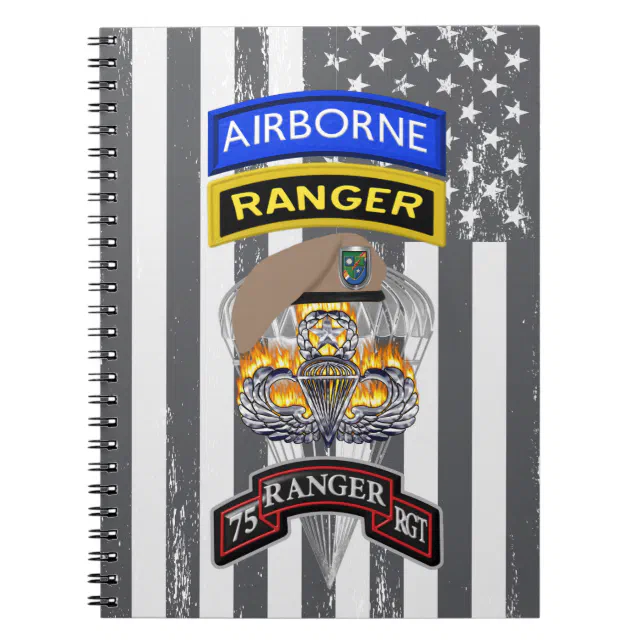 75th Ranger Regiment “Sua Sponte” Notebook | Zazzle