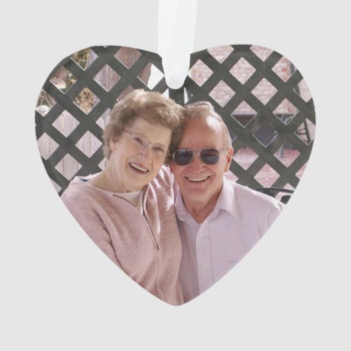 75th Wedding Anniversary Diamond Photo Keepsake Ornament | Zazzle
