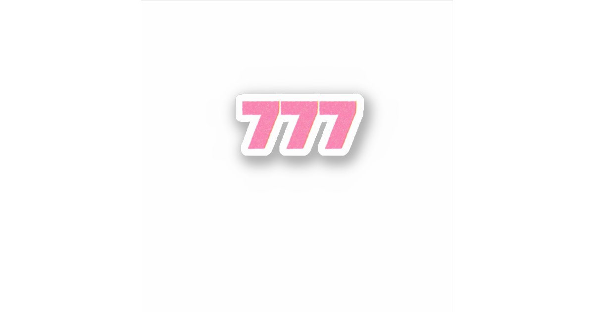 777 Angel Numbers Sticker | Zazzle