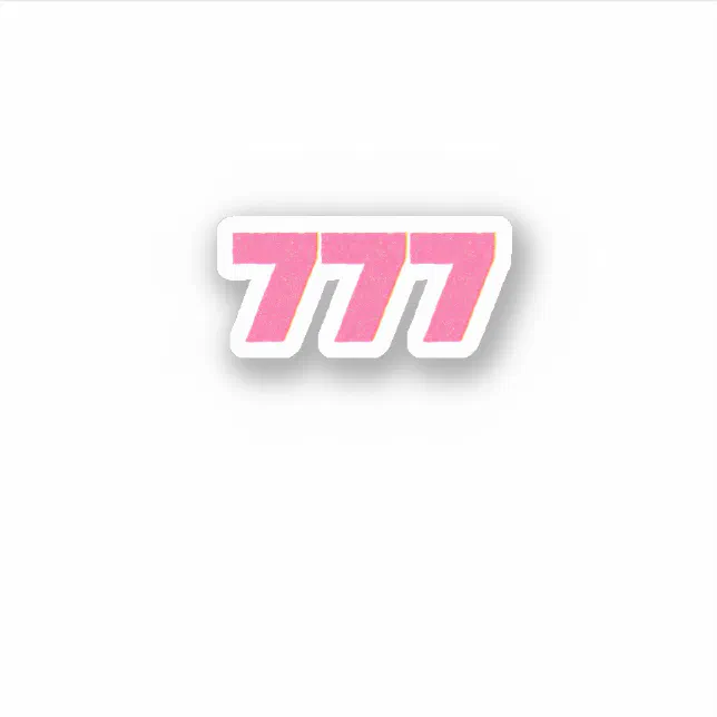 777 Angel Numbers Sticker | Zazzle