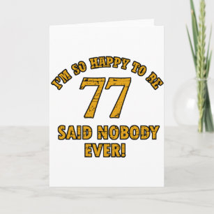 77th Birthday Cards | Zazzle