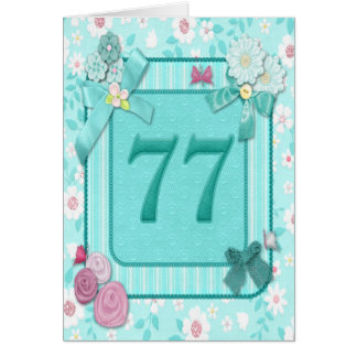77th Birthday Cards | Zazzle