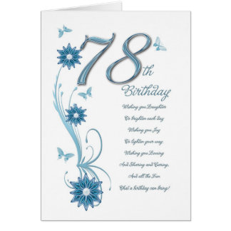 78th Birthday Cards | Zazzle
