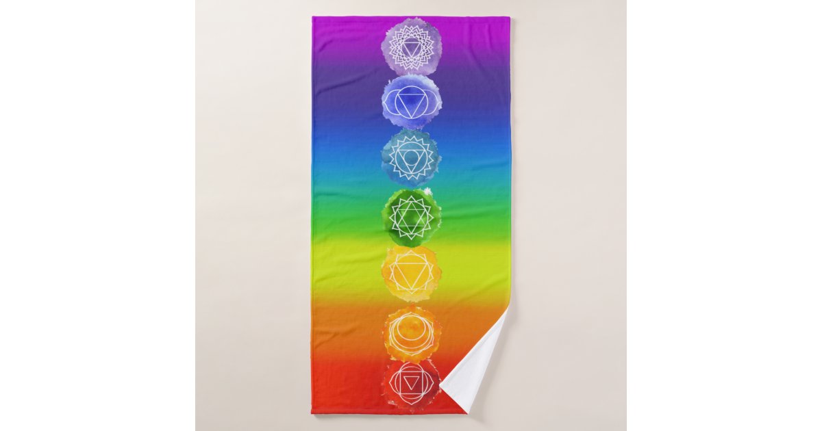 7 Chakras Bath Towel Set | Zazzle