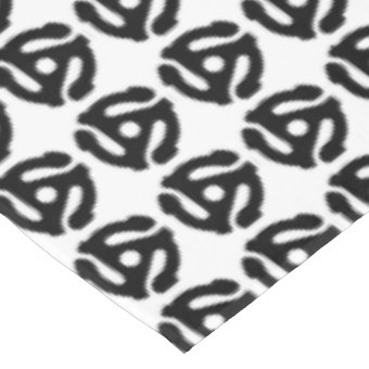 7 inch 45 rpm vinyl adapter insert spindle spider tablecloth | Zazzle