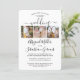 7 Photo Online Virtual Wedding Ceremony Elegant Invitation | Zazzle