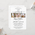 7 Photo Online Virtual Wedding Ceremony Elegant Invitation | Zazzle
