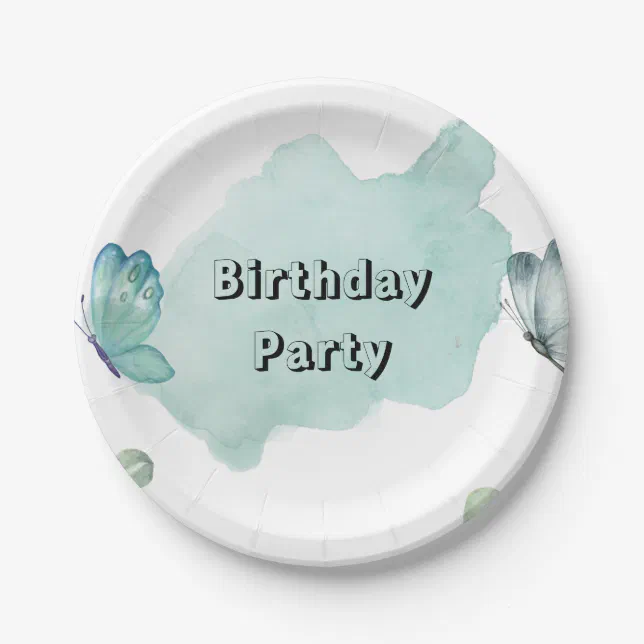 7" Round Paper Plate | Zazzle