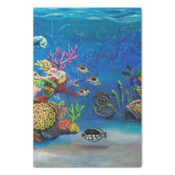 7 Seas Coral Reef Tissue Paper | Zazzle