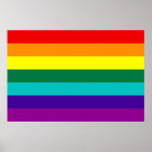 7 Stripes Rainbow Gay Pride Flag Poster | Zazzle