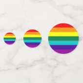 7 Stripes Rainbow Pride Flag Confetti | Zazzle