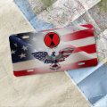 7th Infantry Division American Flag License Plate | Zazzle