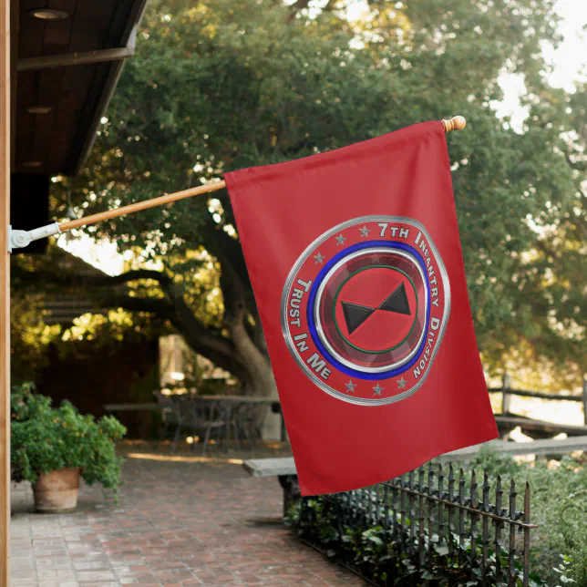 7th Infantry Division “Bayonet Division” House Flag | Zazzle