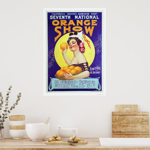 7th National Orange Show 1917 Poster | Zazzle