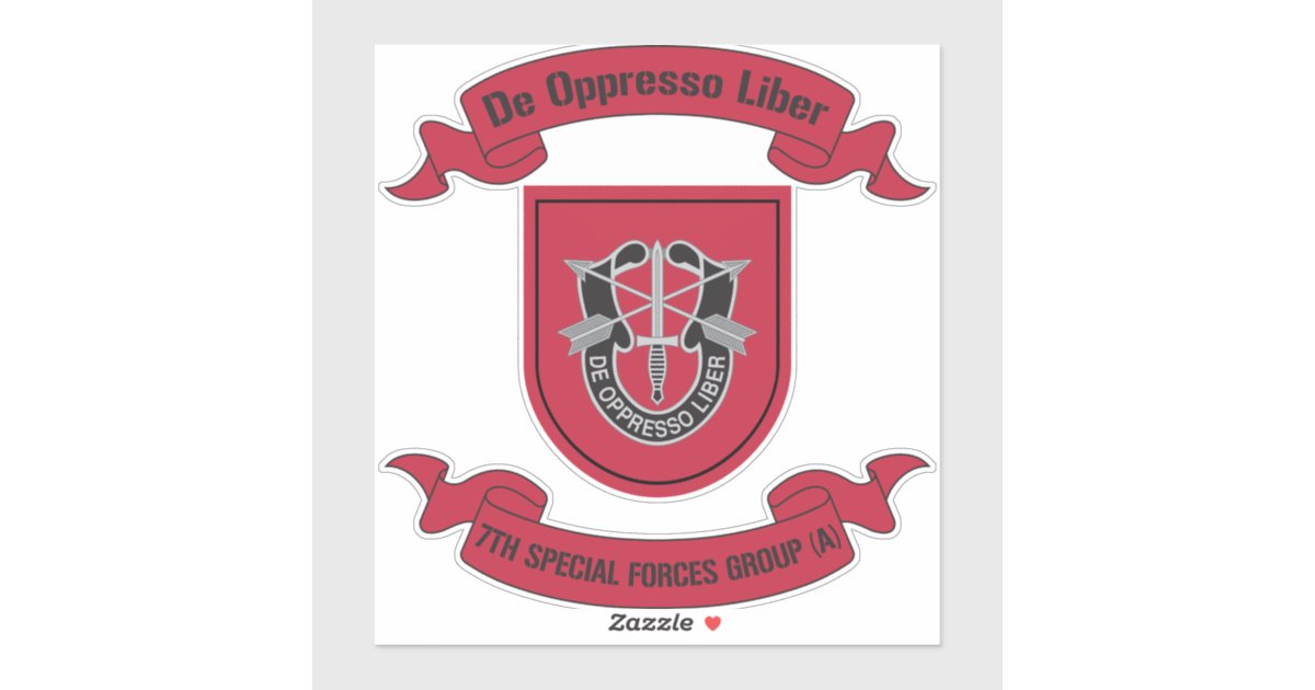 7th Special Forces Group (Airborne) 7th SFG Sticker | Zazzle
