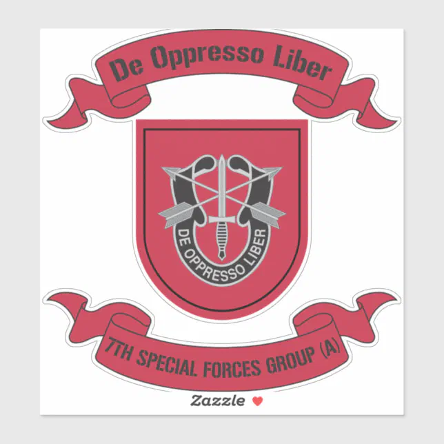 7th Special Forces Group (Airborne) 7th SFG Sticker | Zazzle