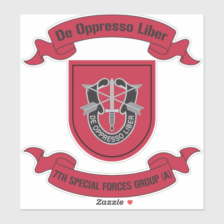 7th Special Forces Group (Airborne) 7th SFG Sticker | Zazzle