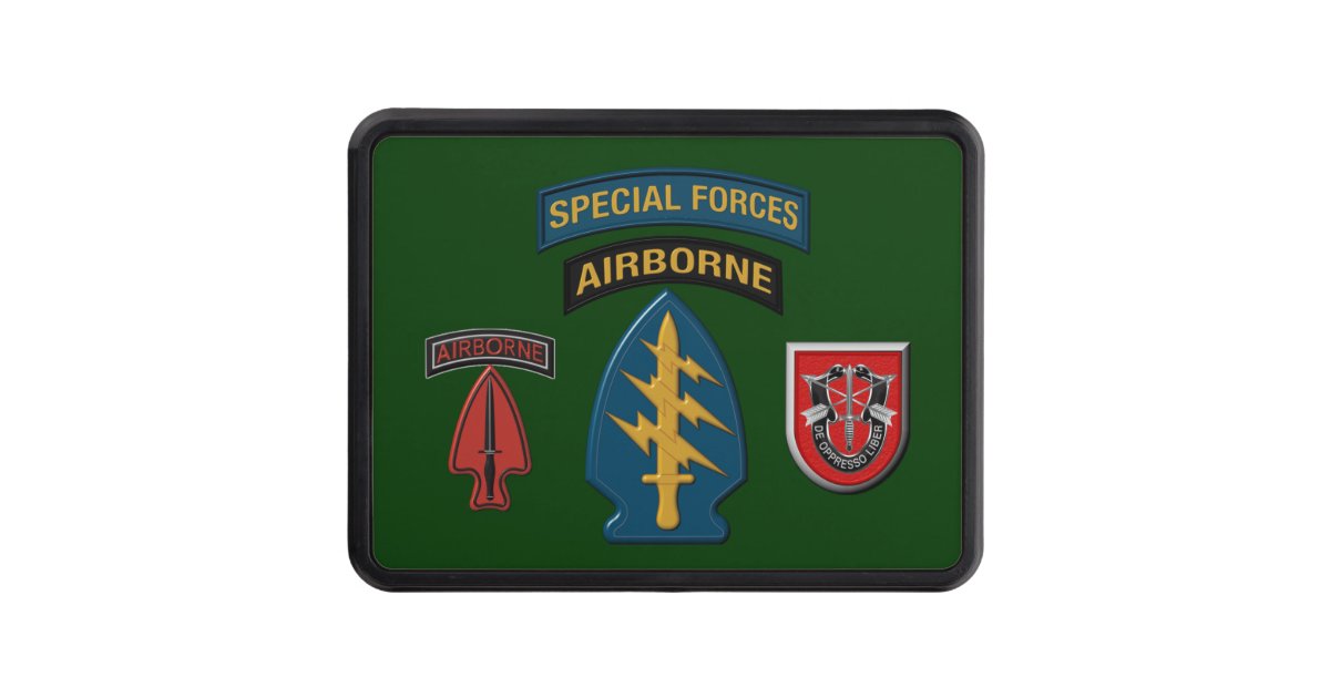 7th Special Forces Group (Airborne) Custom Patch Hitch Cover | Zazzle