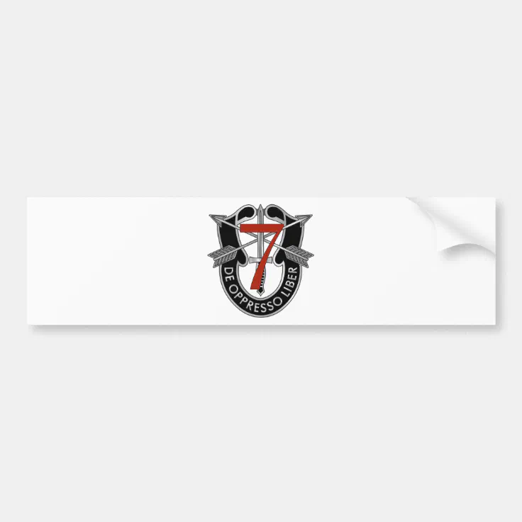 7th Special Forces Group Crest Bumper Sticker | Zazzle