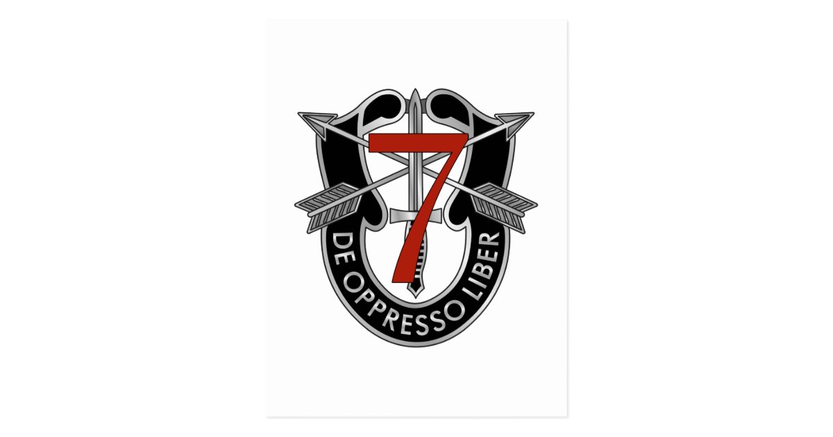 7th Special Forces Group Crest Postcard | Zazzle.com