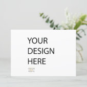 7x5 invitation custom print | Zazzle