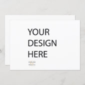 7x5 invitation custom print | Zazzle