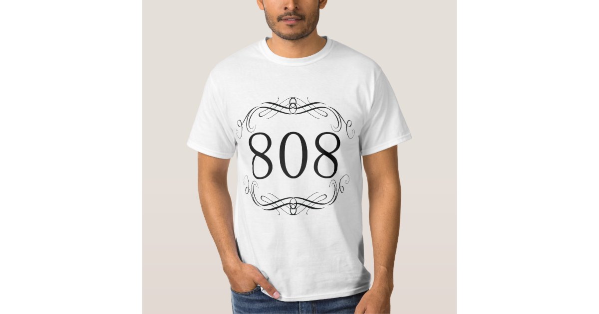 808 Area Code T-Shirt | Zazzle