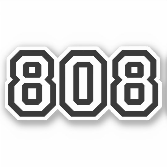 808 STICKER | Zazzle.com