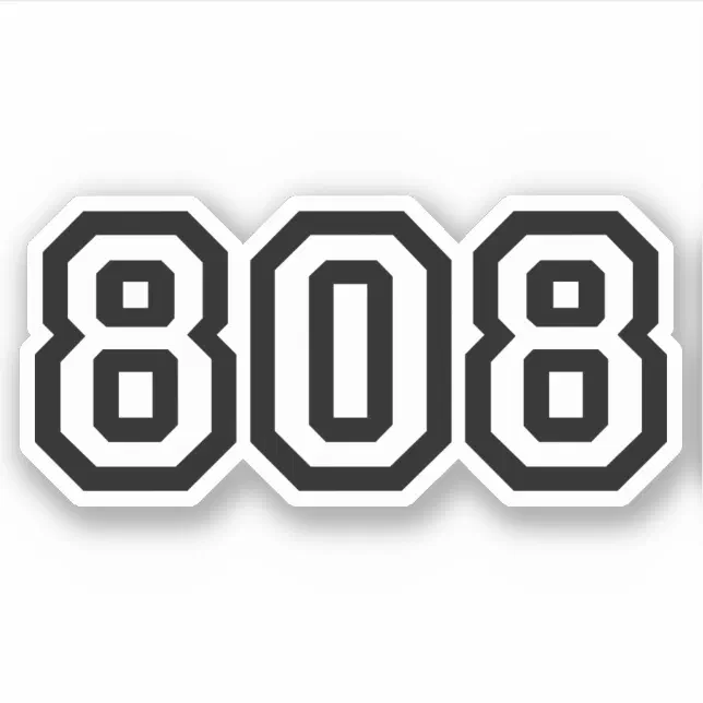 808 STICKER | Zazzle