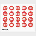 80% Eighty Percent OFF Discount Sale Sticker | Zazzle