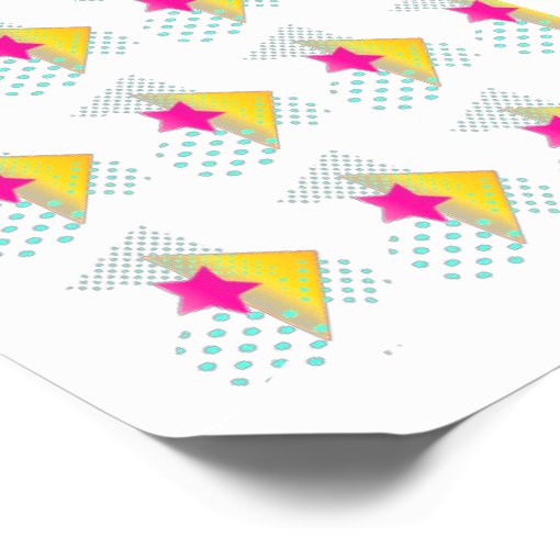 80’s Theme Star Design Temporary Tattoos | Zazzle