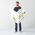 80 so what Funny Jumbo Giant 80th Birthday Card | Zazzle