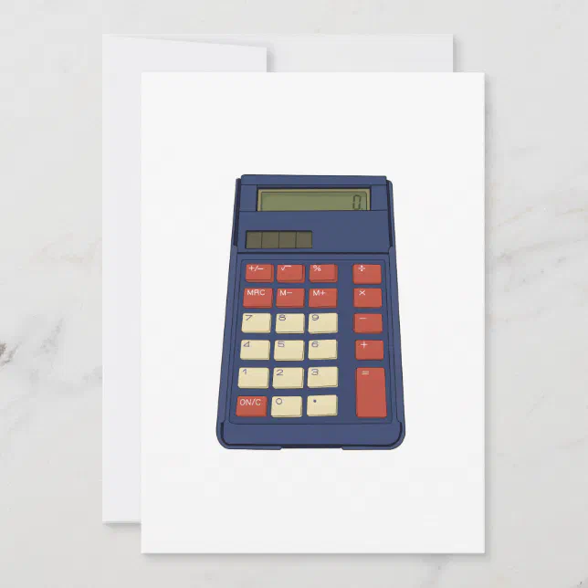 80's 90's Calculator Math School Nostalgia Invitation | Zazzle