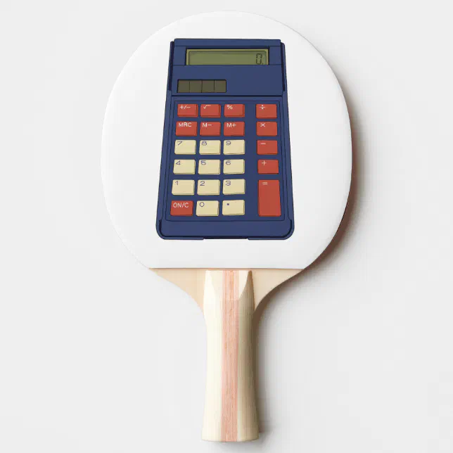 80's 90's Calculator Math School Nostalgia Ping Pong Paddle | Zazzle