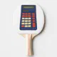 80's 90's Calculator Math School Nostalgia Ping Pong Paddle | Zazzle