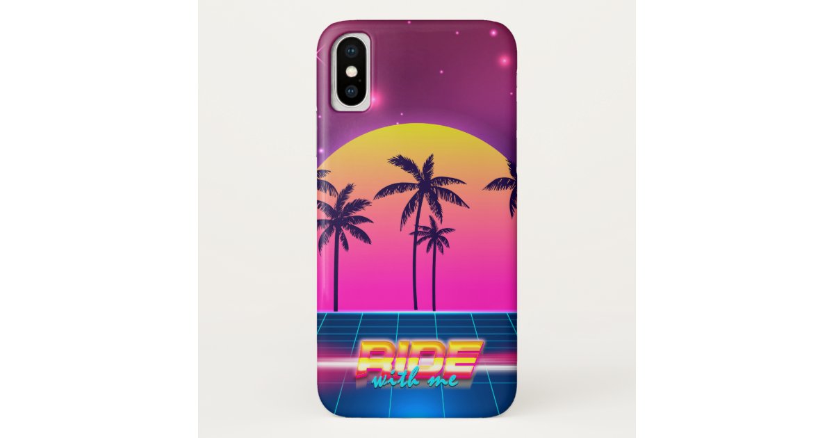 80's 90's Style Retro Futuristic iPhone case | Zazzle