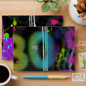 80's Bash Retro Rainbow Splash Birthday Party Envelope | Zazzle