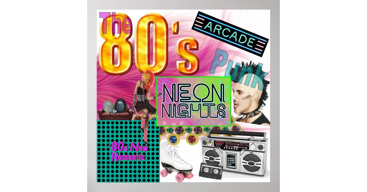 80s Collage Poster | Zazzle