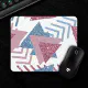 80s Lunar Abstract | Dusty Pink and Blue Custom Mo Mouse Pad | Zazzle