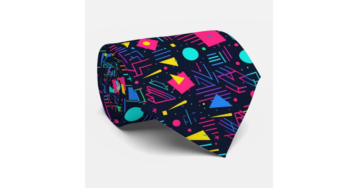 80s neon neck tie | Zazzle