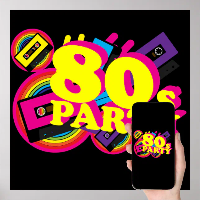 80s Partty Poster | Zazzle
