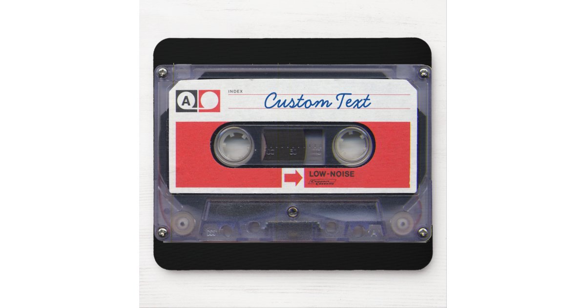 80s Pop Culture Personalized Cassette Tape Mouse Pad | Zazzle