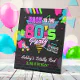 80s Retro Neon Birthday Sign | Zazzle