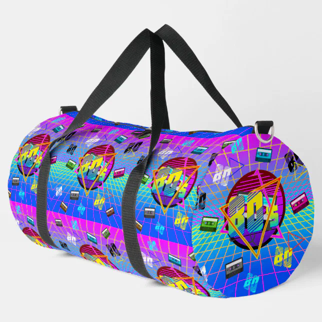 80's RETRO OLD SCHOOL CASSETTE TAPE Duffle Bag | Zazzle